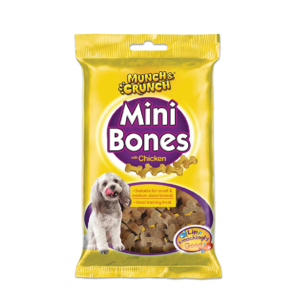 MUNCH & CRUNCH MINI BONES WITH CHICKEN 140 GM – Al-Fatah
