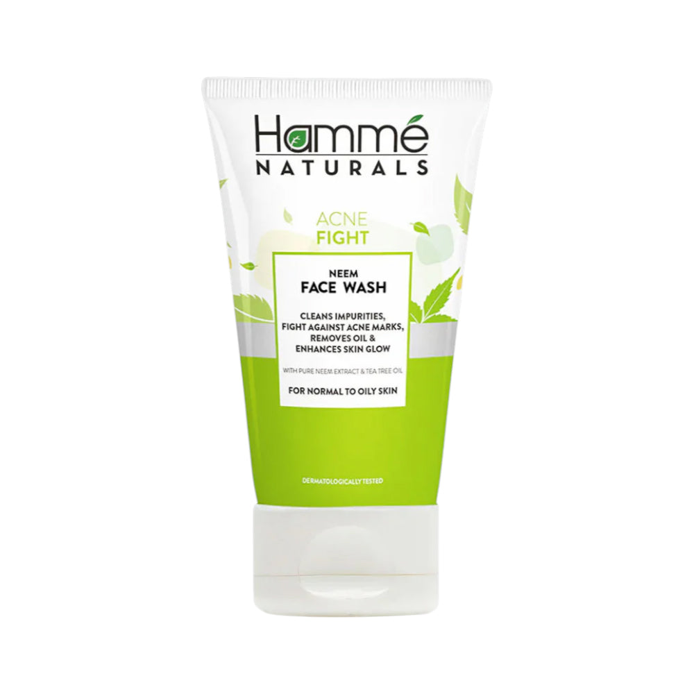 HAMME NATURALS DAILY ACNE FIGHT NEEM FACE WASH 100ML – Al-Fatah