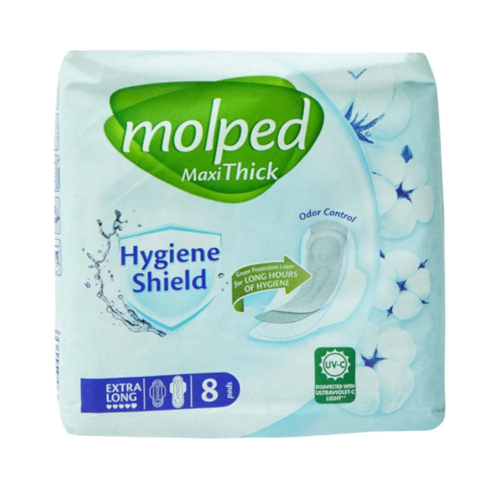 MOLPED MAXI THICK SANITARY PAD EXTRA LONG 8 PCS – Al-Fatah