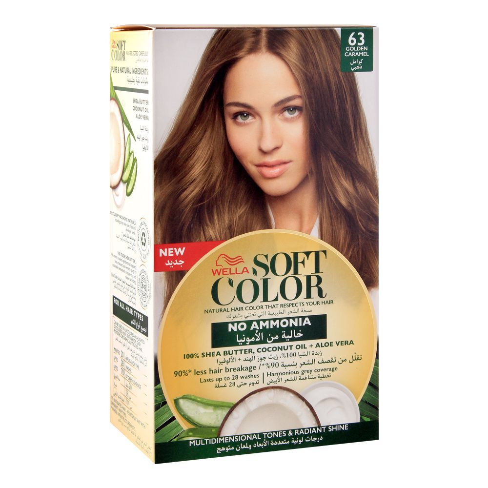 WELLA SOFT COLOR KIT 63 GOLDEN CARAMEL – Al-Fatah