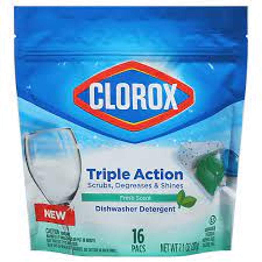 CLOROX DISHWASH POWDER TRIPLE ACTION FRESH SCENT 7.1 OZ – Al-Fatah