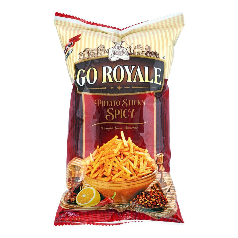 GO ROYALE SPICY POTATO STICKS 46 GM – Al-Fatah