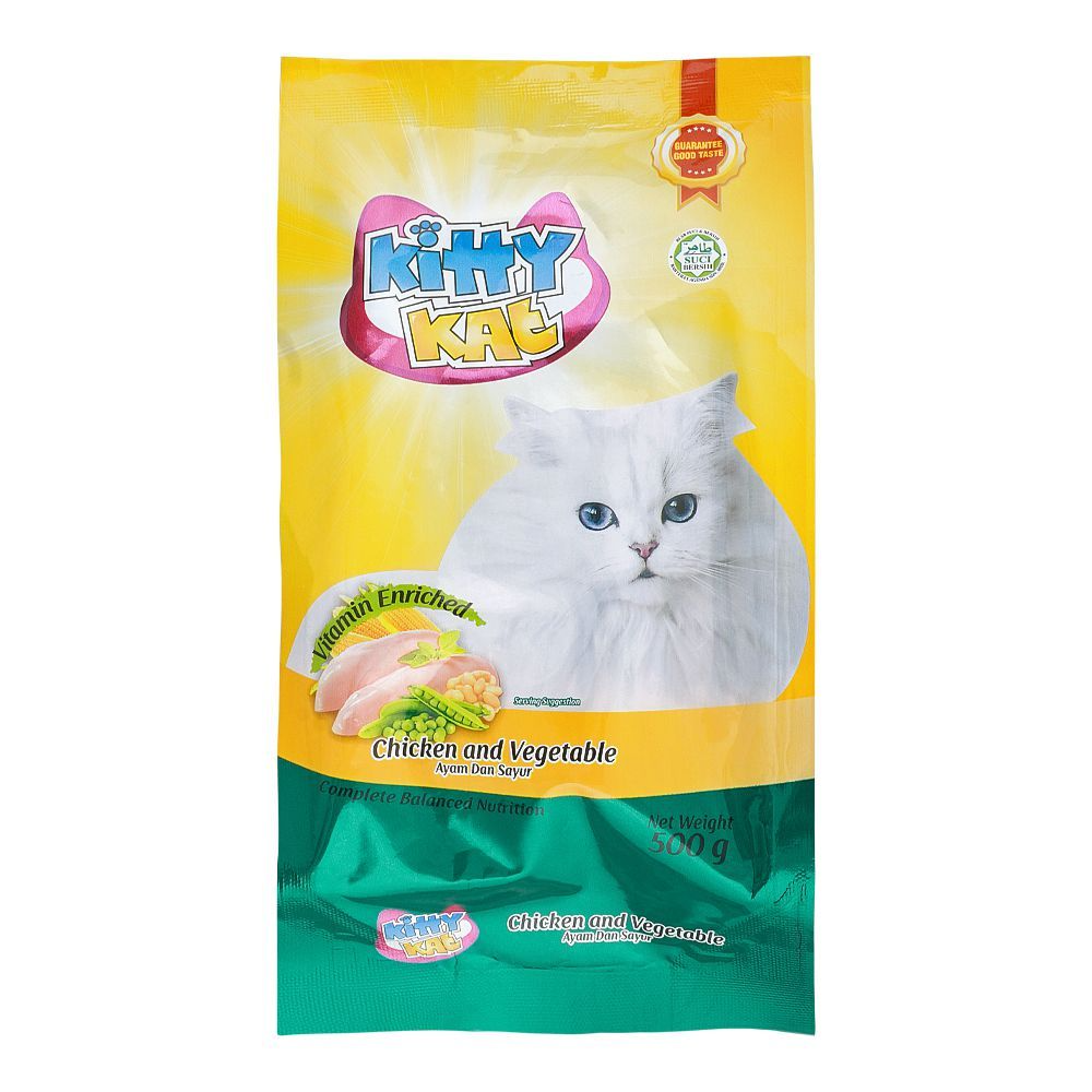 KITTY KAT CHICKEN AND VEGETABLE VITAMIN ENRICHED 500GM – Al-Fatah