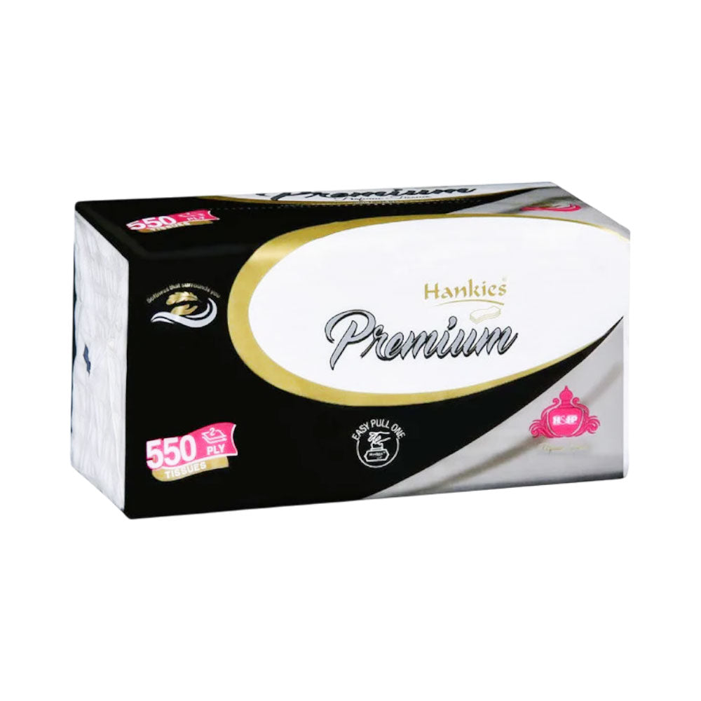 HANKIES PREMIUM SUPER SOFT PACK TISSUES 550 PLY – Al-Fatah