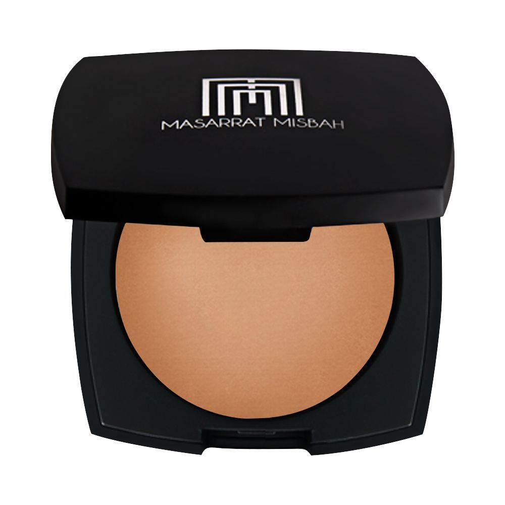 MUSARRAT MISBAH SILK PRESSED POWDER DEEP HONEY 14 GM – Al-Fatah