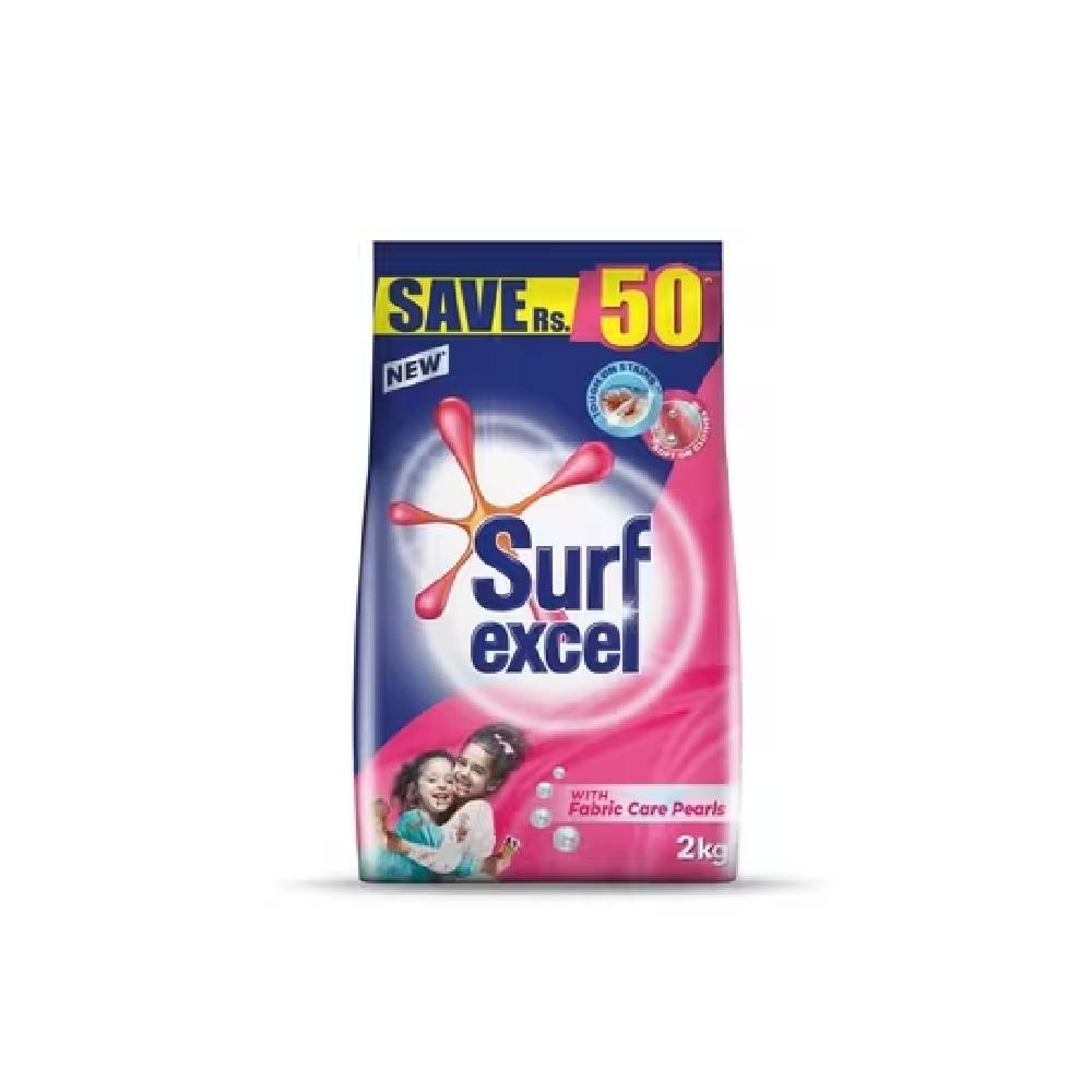 SURF EXCEL WASHING POWDER POUCH SAVE RS.50 2 KG – Al-Fatah