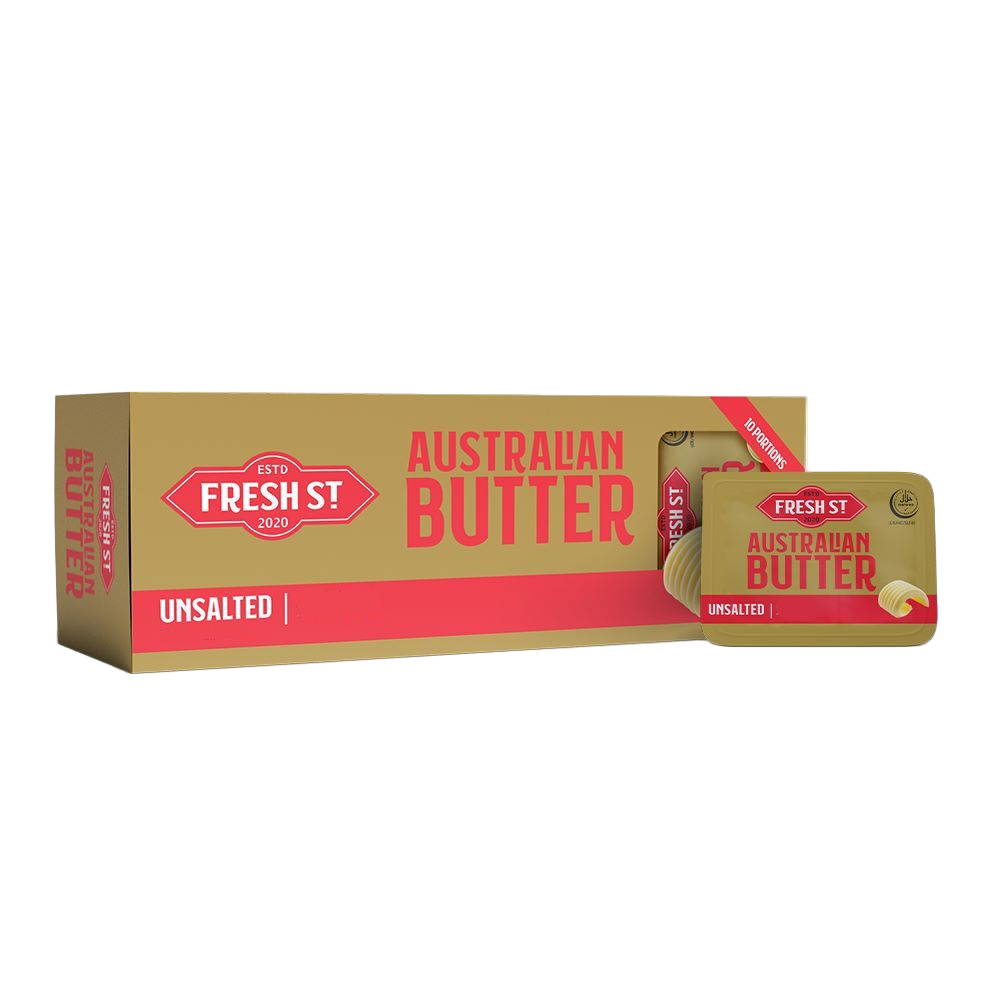 FRESH ST AUSTRALIAN UNSALTED BUTTER 10PCS 80 GM – Al-Fatah