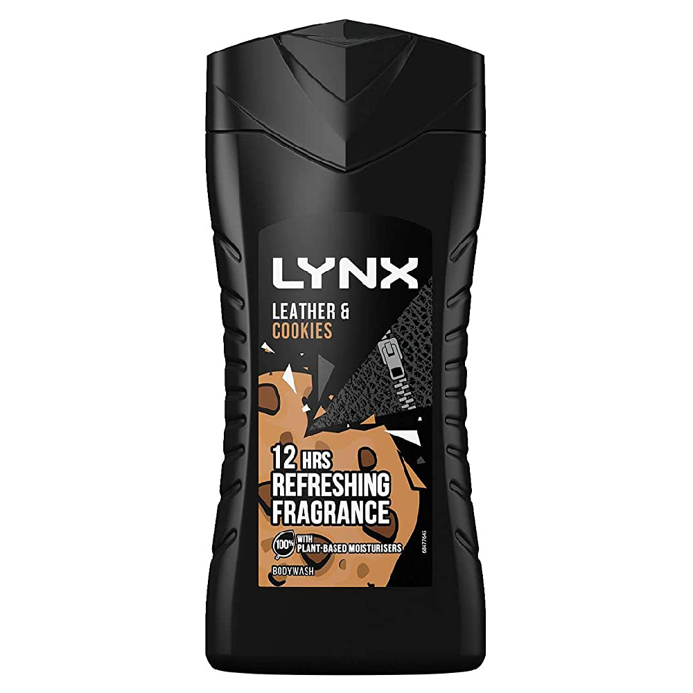 LYNX SHOWER GEL LEATHER & COOKIES 12HRS 225 ML – Al-Fatah