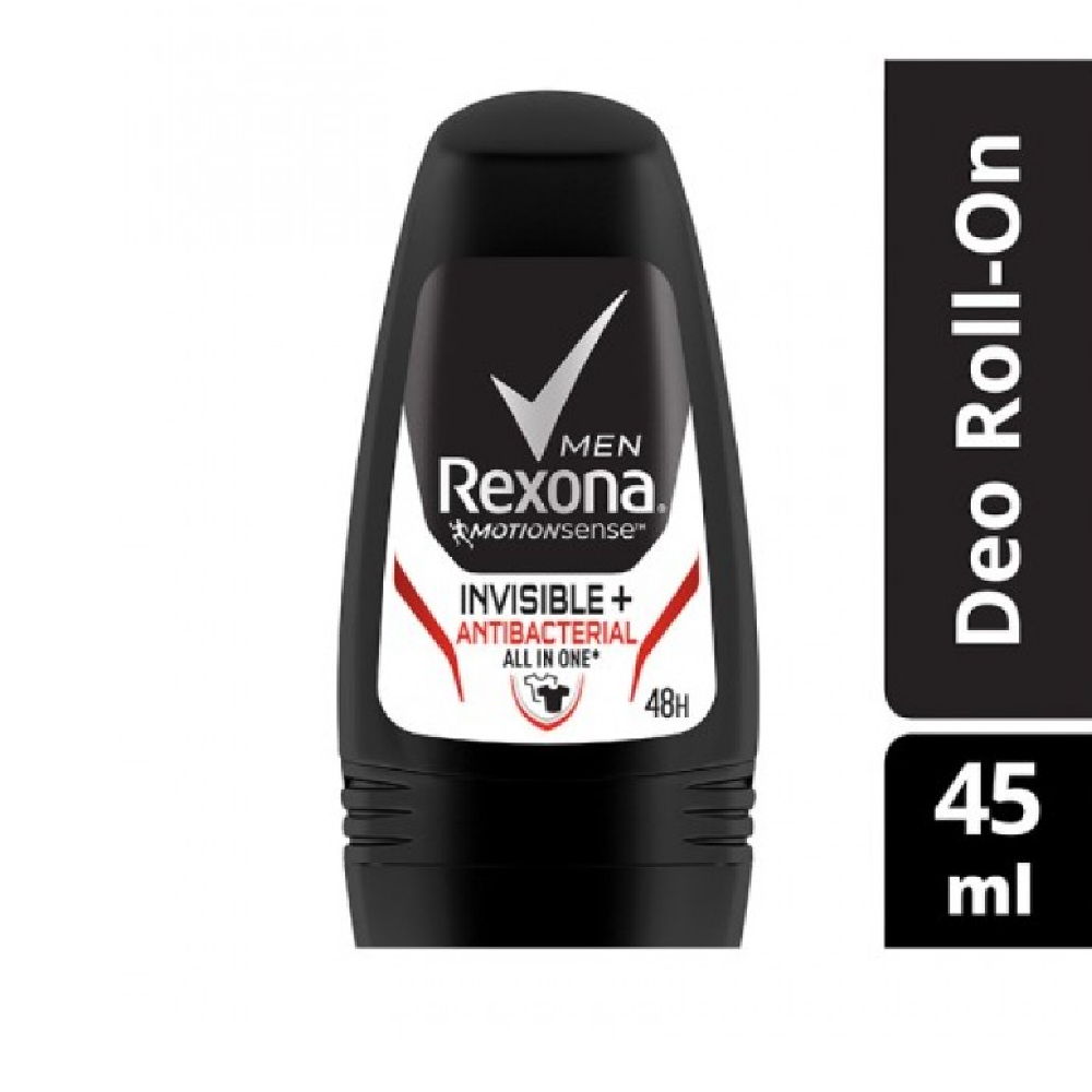 REXONA ROLL ON MEN INVISIBLE ANTIBACTERIAL 45 ML – Al-Fatah