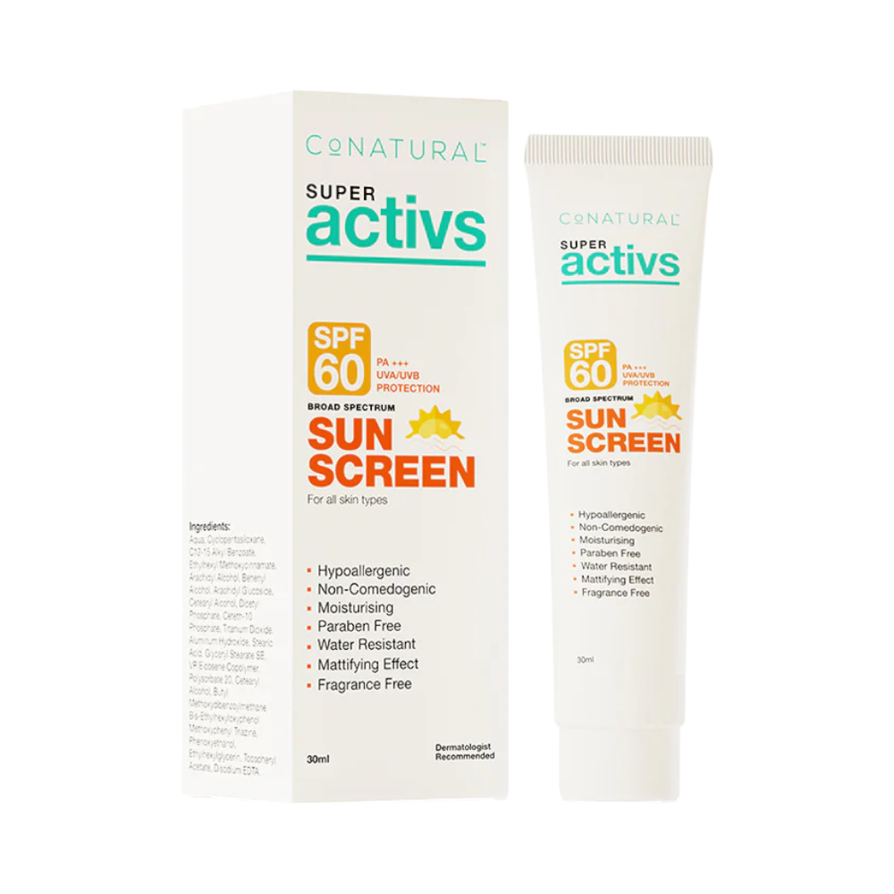 CO NATURAL SUPER ACTIVE SUN SCREEN SPF60 – Al-Fatah