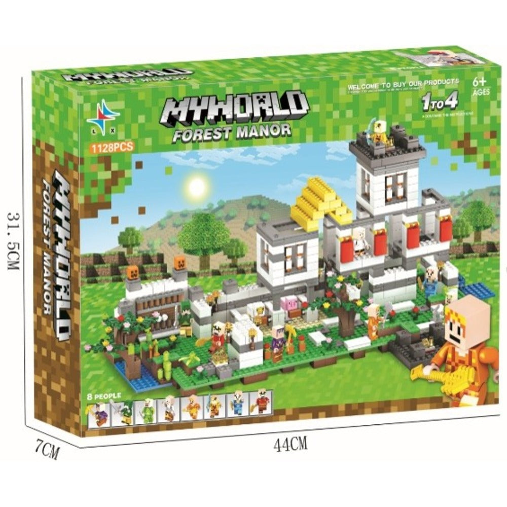 LX-A310 FOREST MANOR CUBE WORLD BLOCKS 1128PCS – Al-Fatah