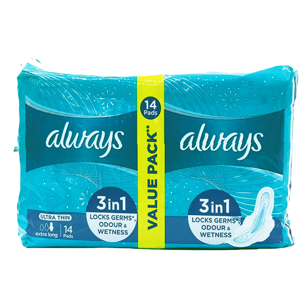 ALWAYS PADS ULTRA EXTRA LONG VALUE PACK 14PCS – Al-Fatah