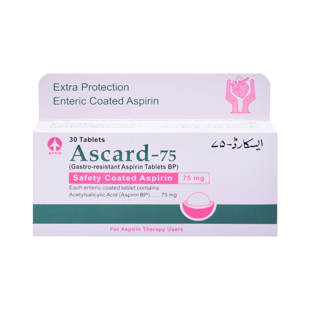ASCARD 75MG TAB – Al-Fatah