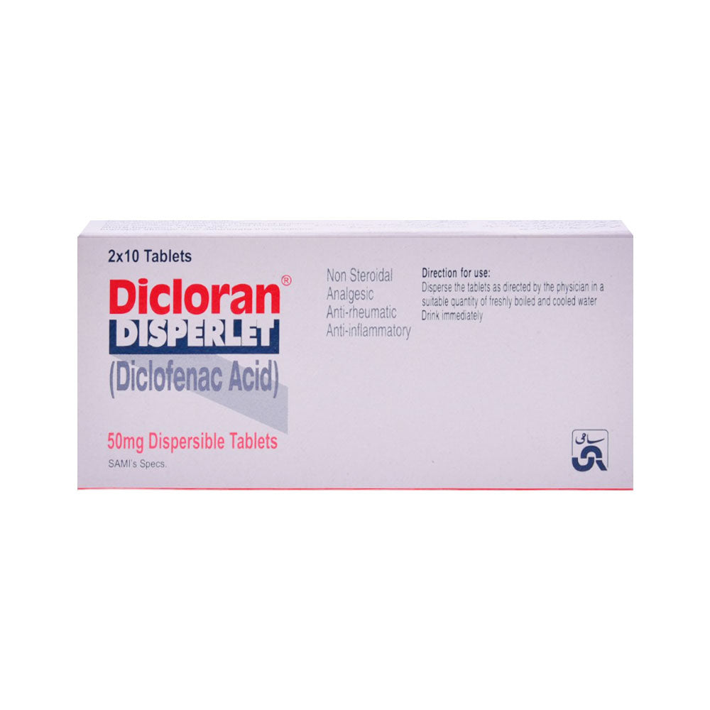 DICLORAN DISPERLET 50MG TAB – Al-Fatah