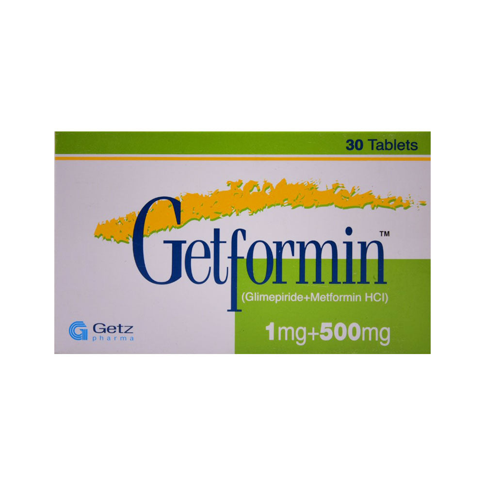 GETFORMIN 1MG/500MG TAB – Al-Fatah