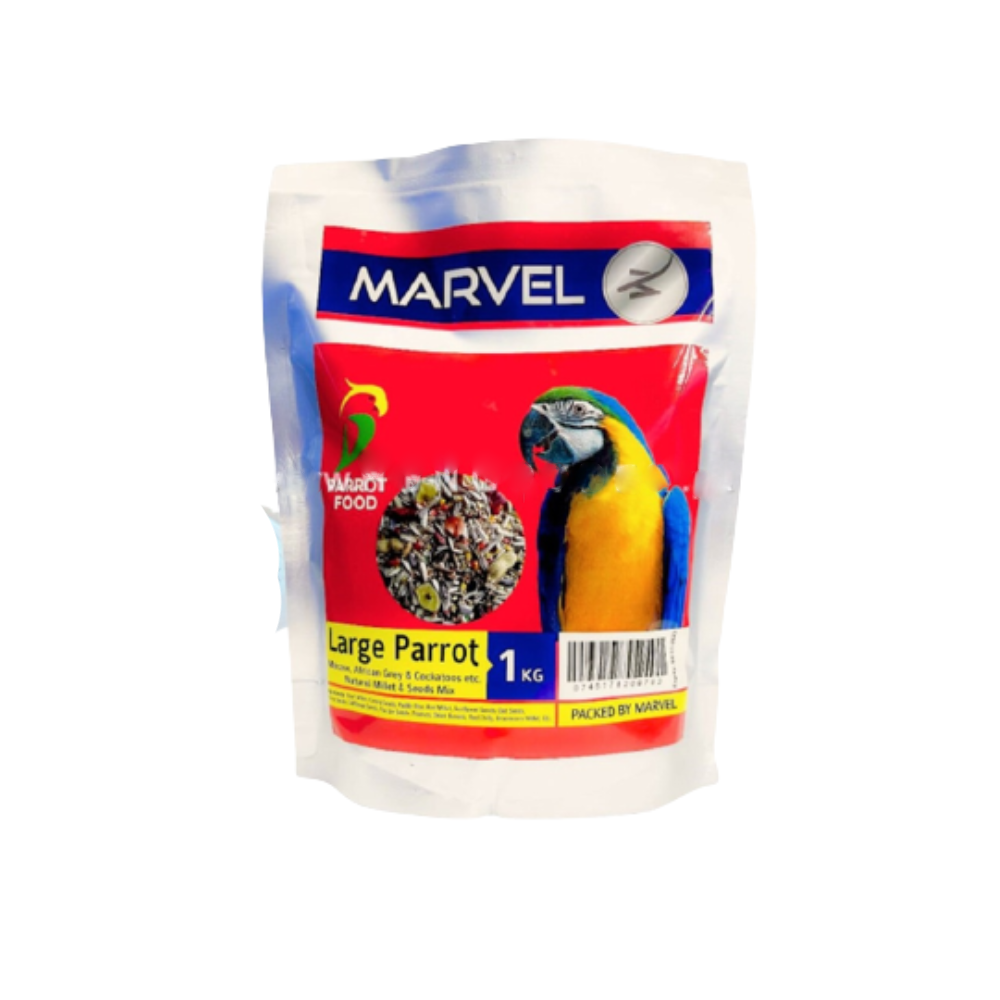 MARVEL PARROT FOOD LARGE 1KG – Al-Fatah