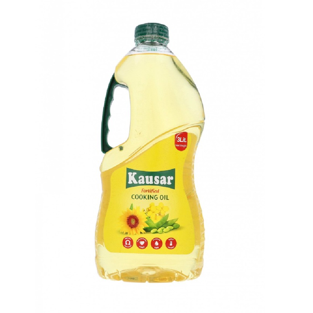 KAUSAR COOKING OIL BOTTLE 3 LTR – Al-Fatah