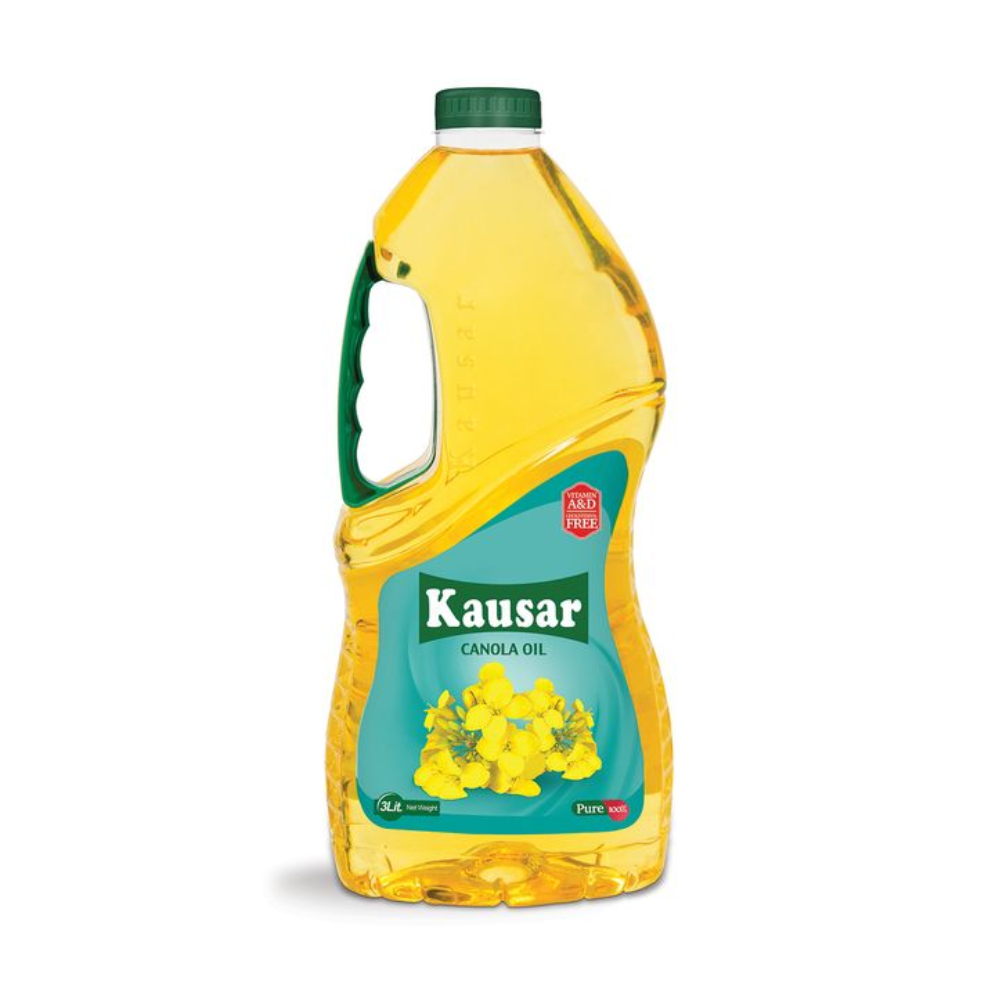 KAUSAR CANOLA COOKING OIL 3 LTR – Al-Fatah