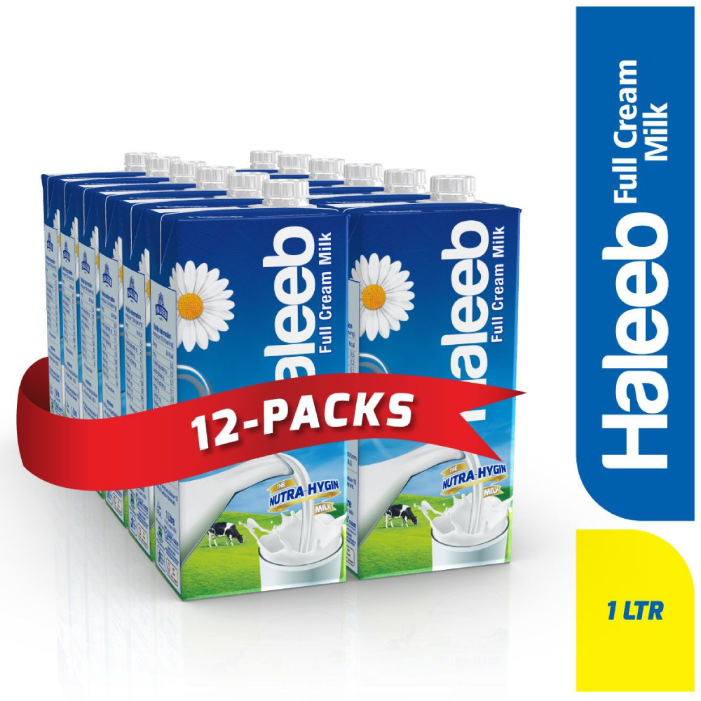 HALEEB UHT FULL CREAM MILK 1LTR - CARTON – Al-Fatah
