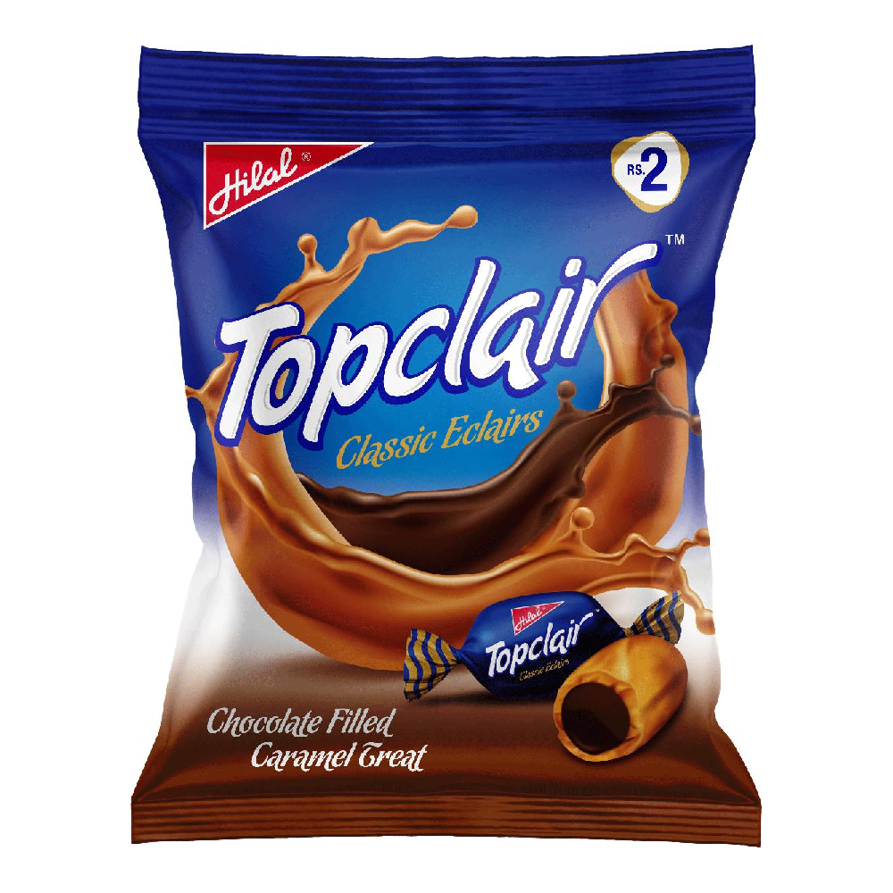 HILAL TOPCLAIR CLASSIC ECLAIRS CANDY POUCH 50PCS – Al-Fatah