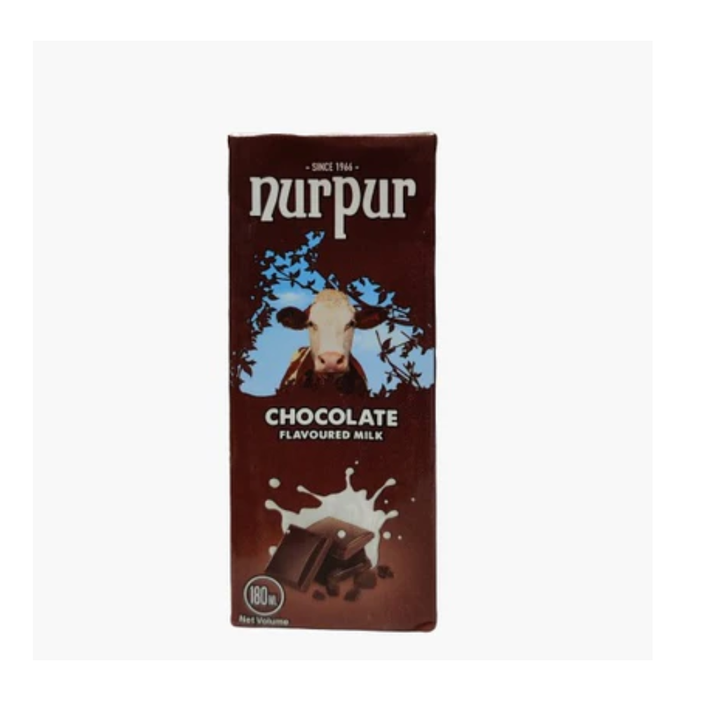 NURPUR CHOCOLATE FLAVOURED MILK 180ML – Al-Fatah