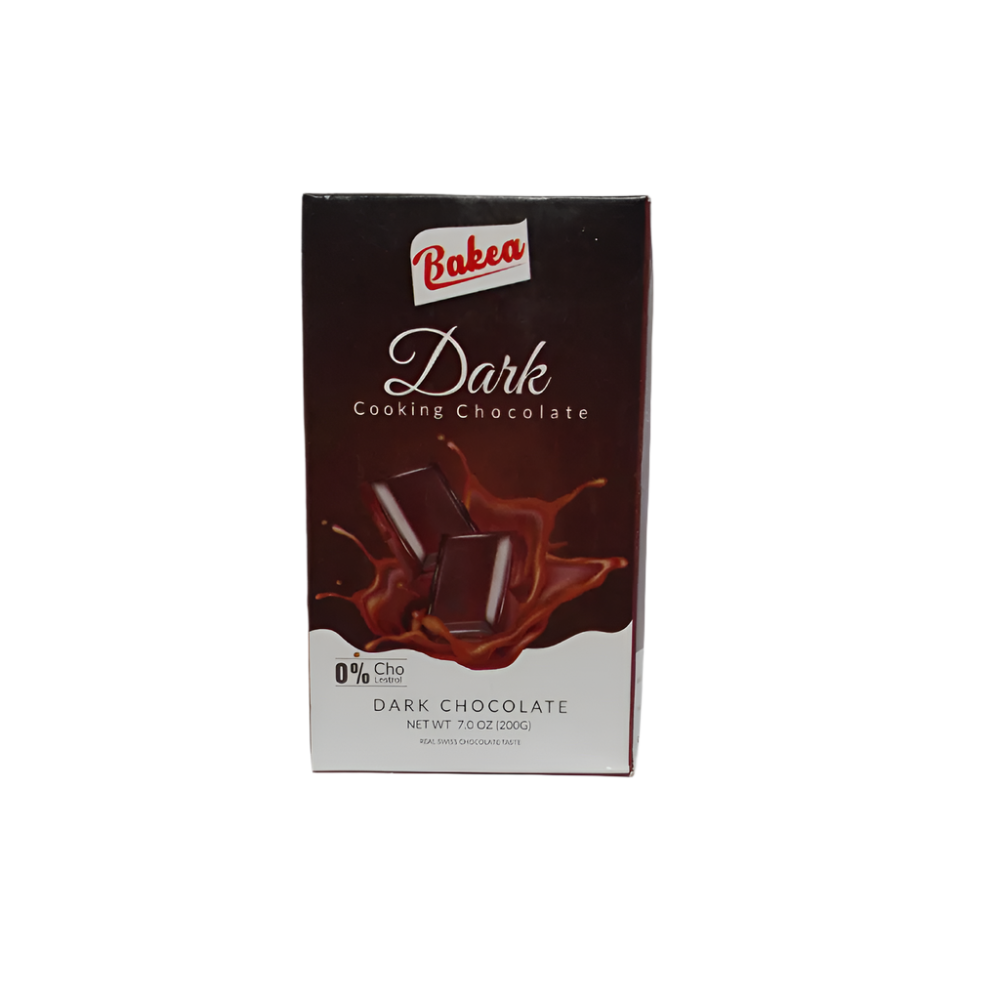 BAKEA COOKING CHOCOLATE DARK 200GM – Al-Fatah