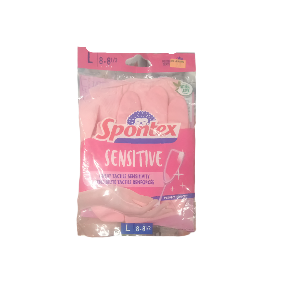SPONTEX GLOVES SENSITIVE LARGE 8-8 – Al-Fatah