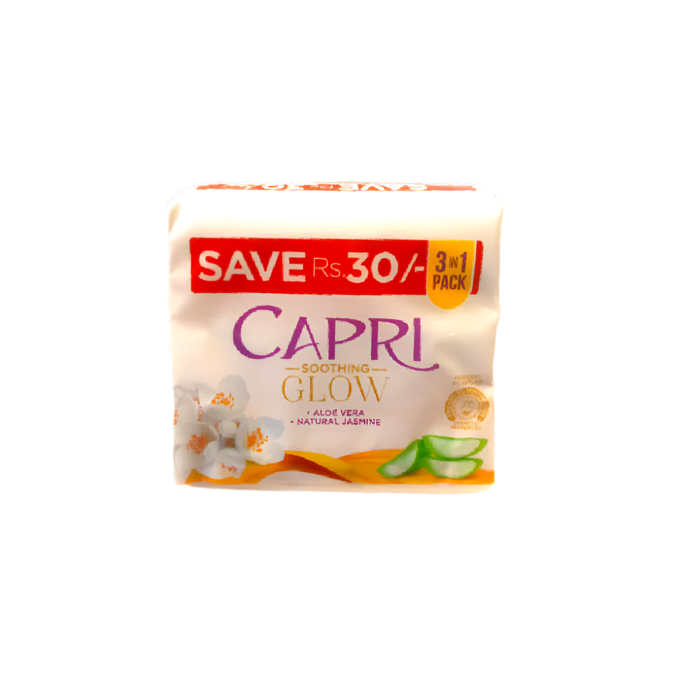 CAPRI SOAP MOISTURISING ALOE-NURTURE EXTRACT 3 X 160 GM – Al-Fatah
