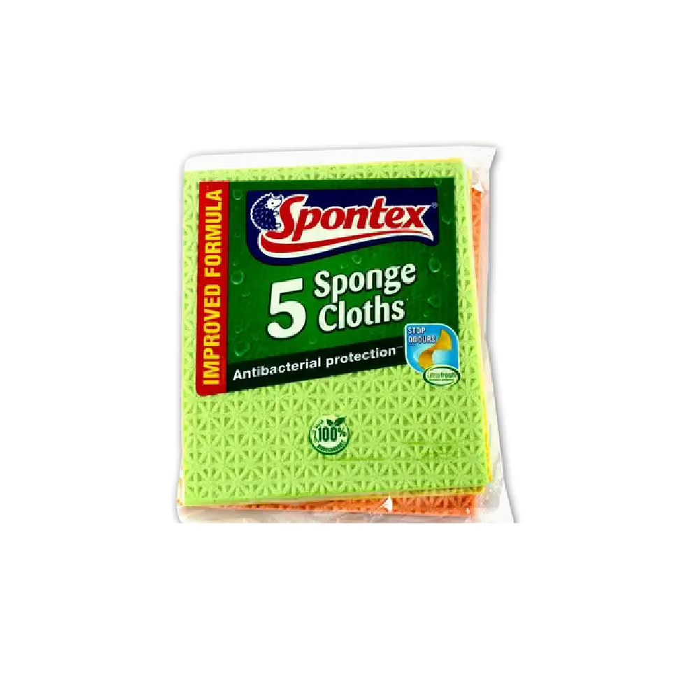 SPONTEX 5 SPONGE CLOTHS PC – Al-Fatah