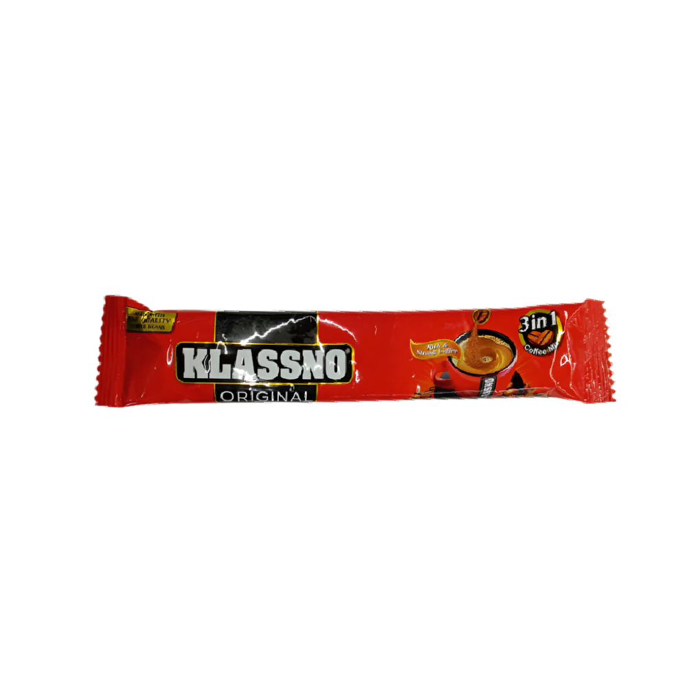 KLASSNO RICH AND STRONG COFFE 3 IN 1 20GM – Al-Fatah