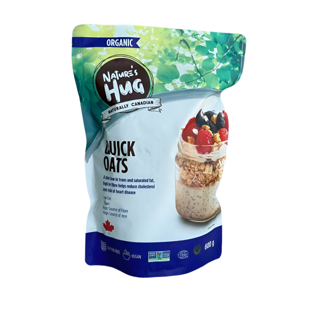 N HUG QUICK OATS ORGANIC 600 GM – Al-Fatah