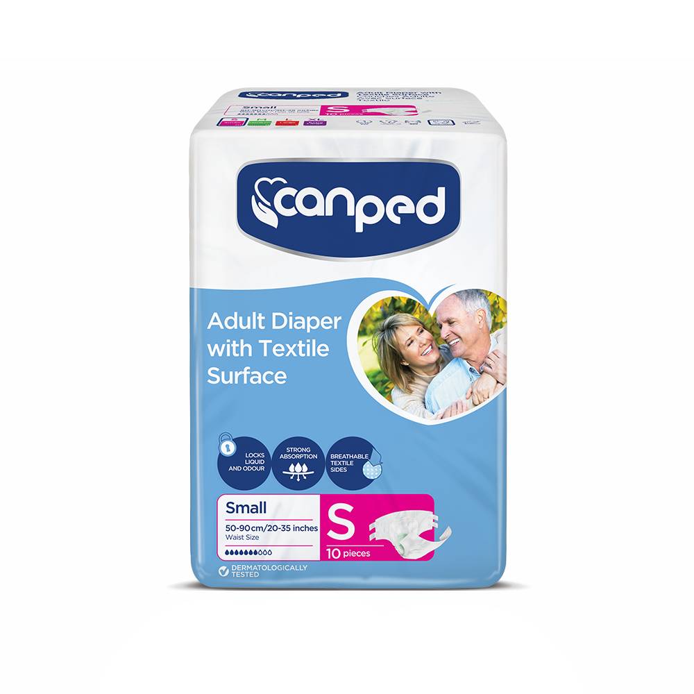 CANPED DIAPER ADULT SMALL 9PCS 50-90 CM BASIC – Al-Fatah