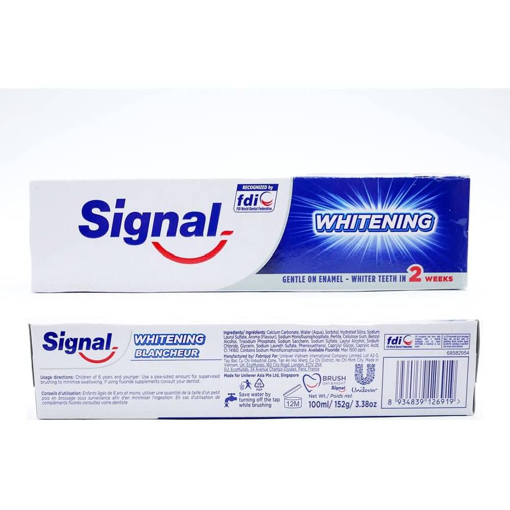 SIGNAL TOOTH PASTE WHITENING 100 ML – Al-Fatah