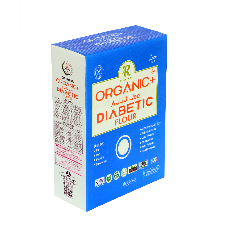 ORGANIC AJJU JEE DIABETIC FLOUR 1000GM – Al-Fatah