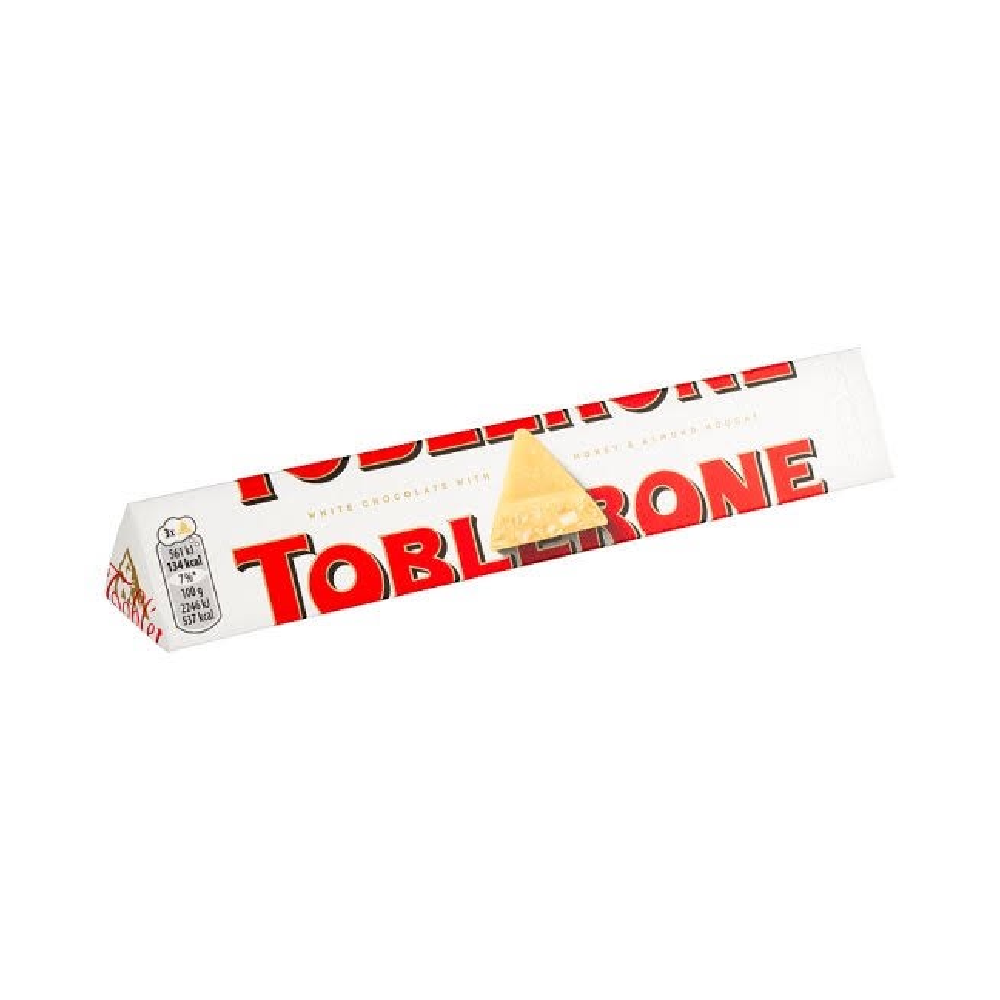 TOBLERONE CHOCOLATE WHITE 100 GM – Al-Fatah