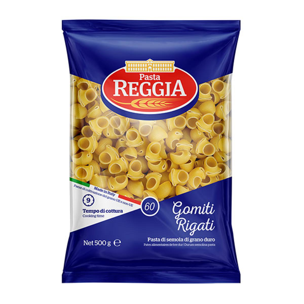 REGGIA PASTA 60 GOMITI RIGATE 500 GM – Al-Fatah