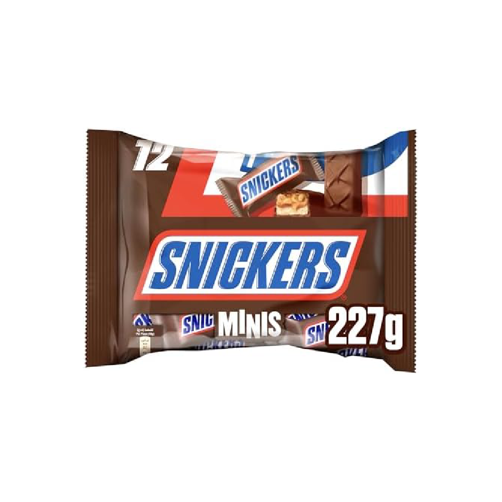 SNICKERS MINI CHOCOLATE POUCH 227 GM BASIC – Al-Fatah