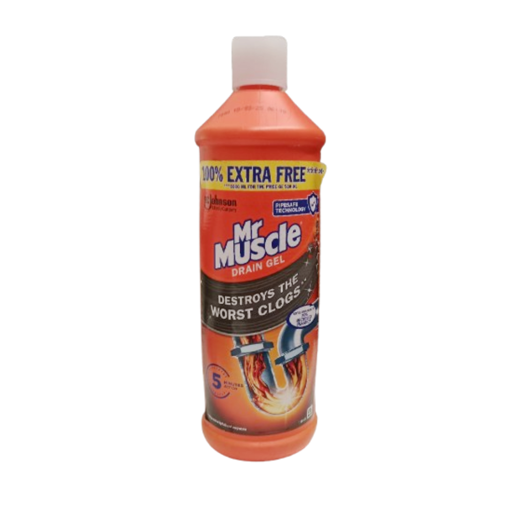 MR MUSCLE POWER GEL DESTROYS THE WORST CLOGS 1000 ML – Al-Fatah