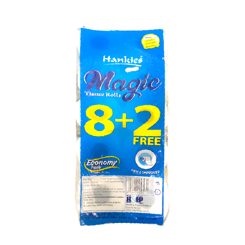 HANKIES TOILET TISSUE ECONOMY PACK 10 ROLL – Al-Fatah