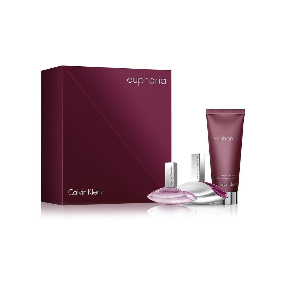 CALVIN KLEIN EUPHORIA WOMEN 3PC GIFT SET – Al-Fatah
