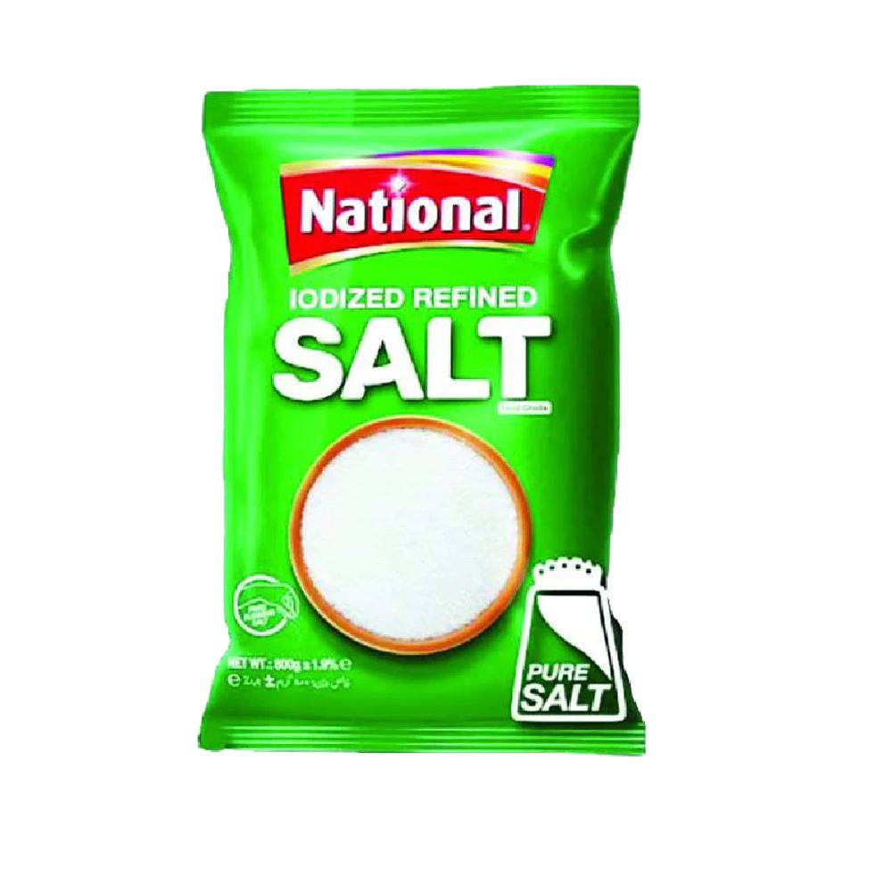 NATIONAL SALT IODIZED 800 GM – Al-Fatah