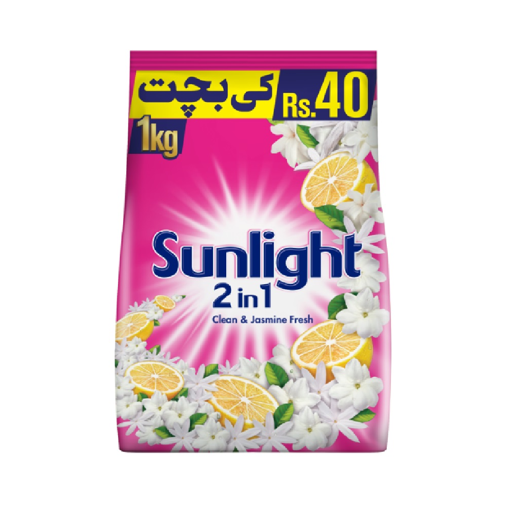 SUNLIGHT WASHING POWDER PINK 1KG – Al-Fatah