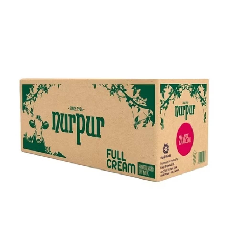 Nurpur Full Cream Milk 125 ml (Pack of 24) – Al-Fatah