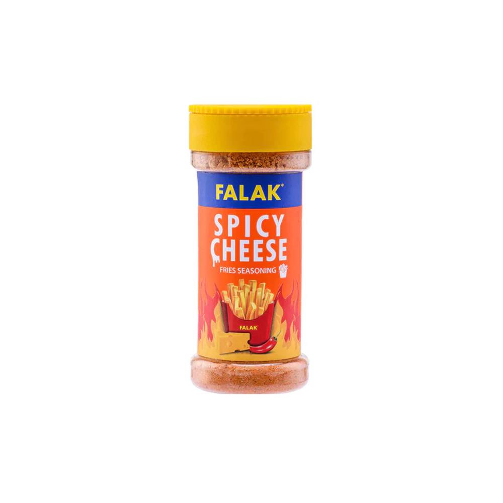 FALAK SPICY CHEESE FRIES SEASNING POWDER 75 GM – Al-Fatah