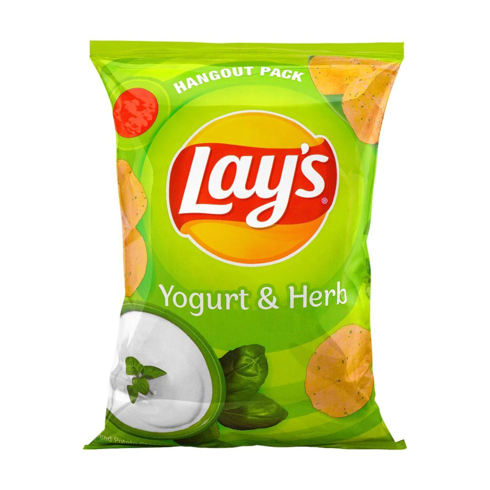 LAYS CHIPS YOGURT & HERB 90 GM – Al-Fatah
