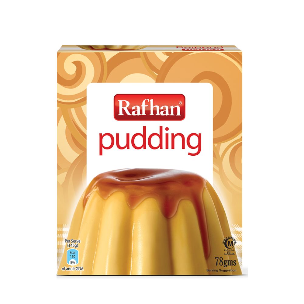 RAFHAN EGG PUDDING MIX 78 GM – Al-Fatah
