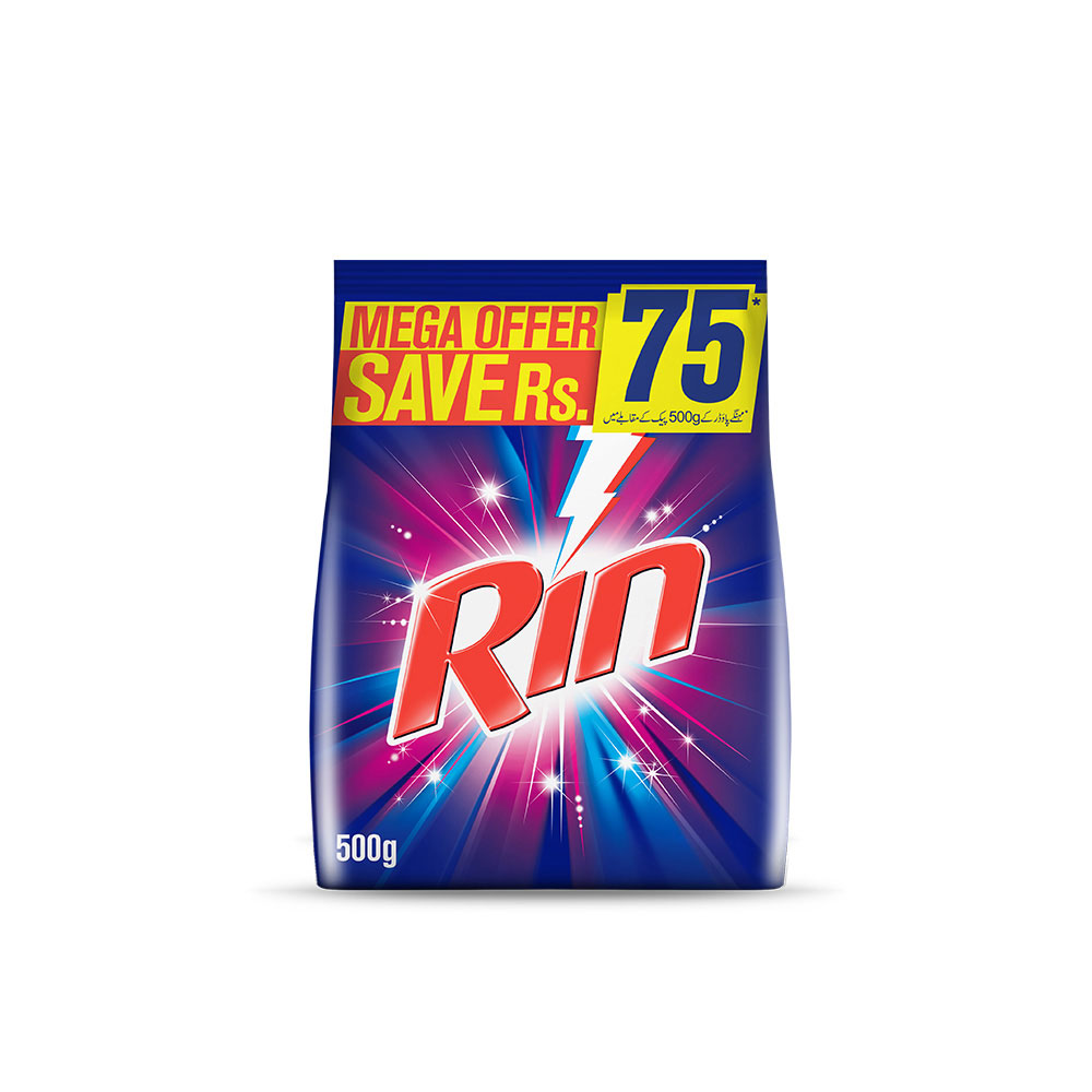 RIN WASHING POWDER 500GM – Al-Fatah