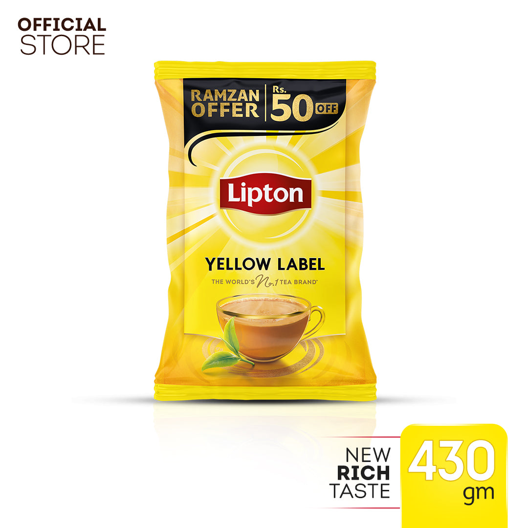 LIPTON YELLOW LABEL BLK TEA 430 GM CP – Al-Fatah