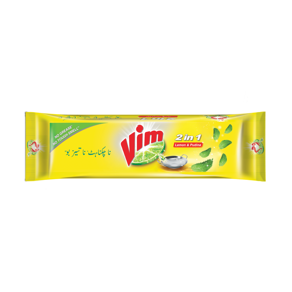 VIM DISHWASH 2IN1 LEMON AND PUDINA BAR 460 GM – Al-Fatah