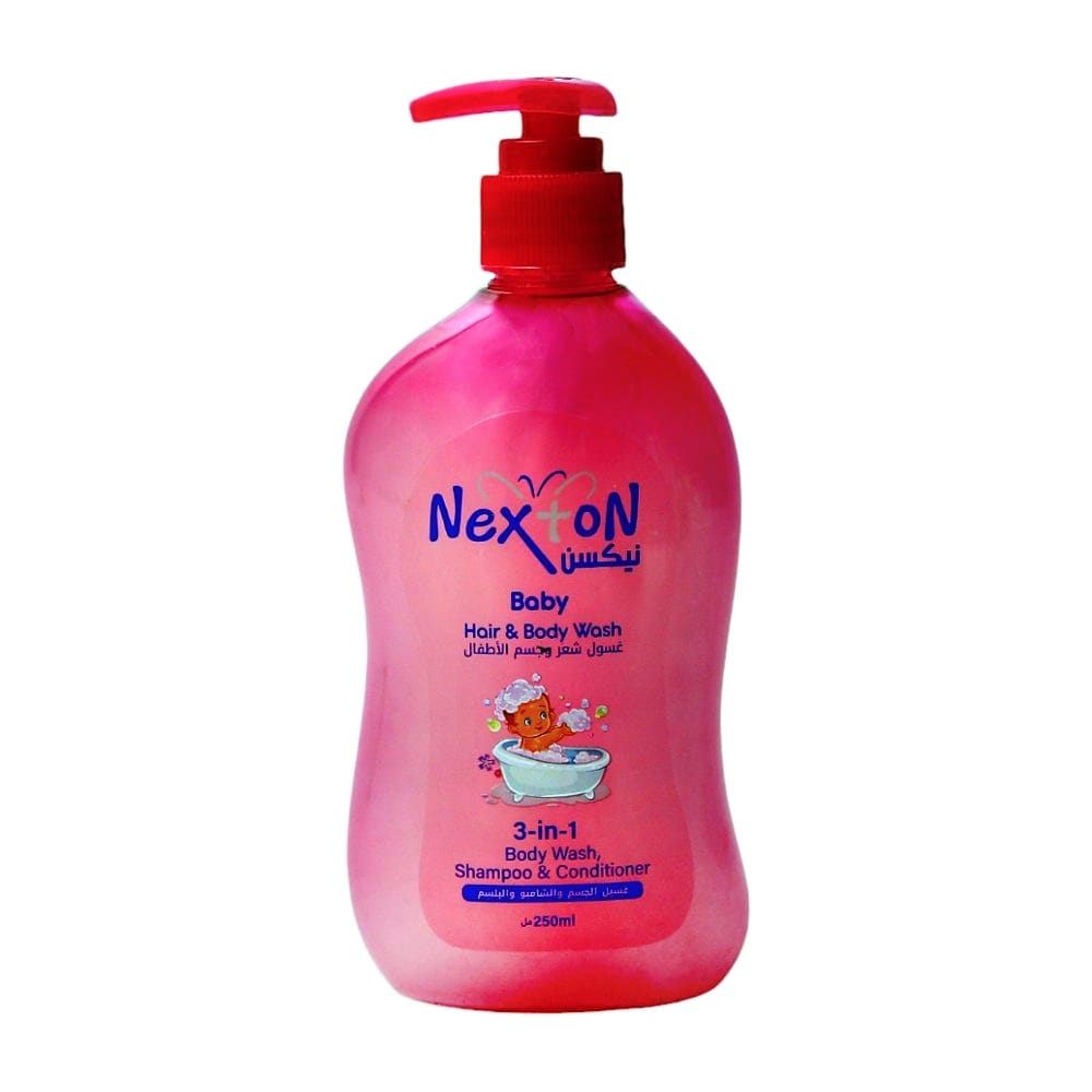 NEXTON BABY HAIR & BODY SHAMPOO + CONDITIONER 3IN1 250ML – Al-Fatah